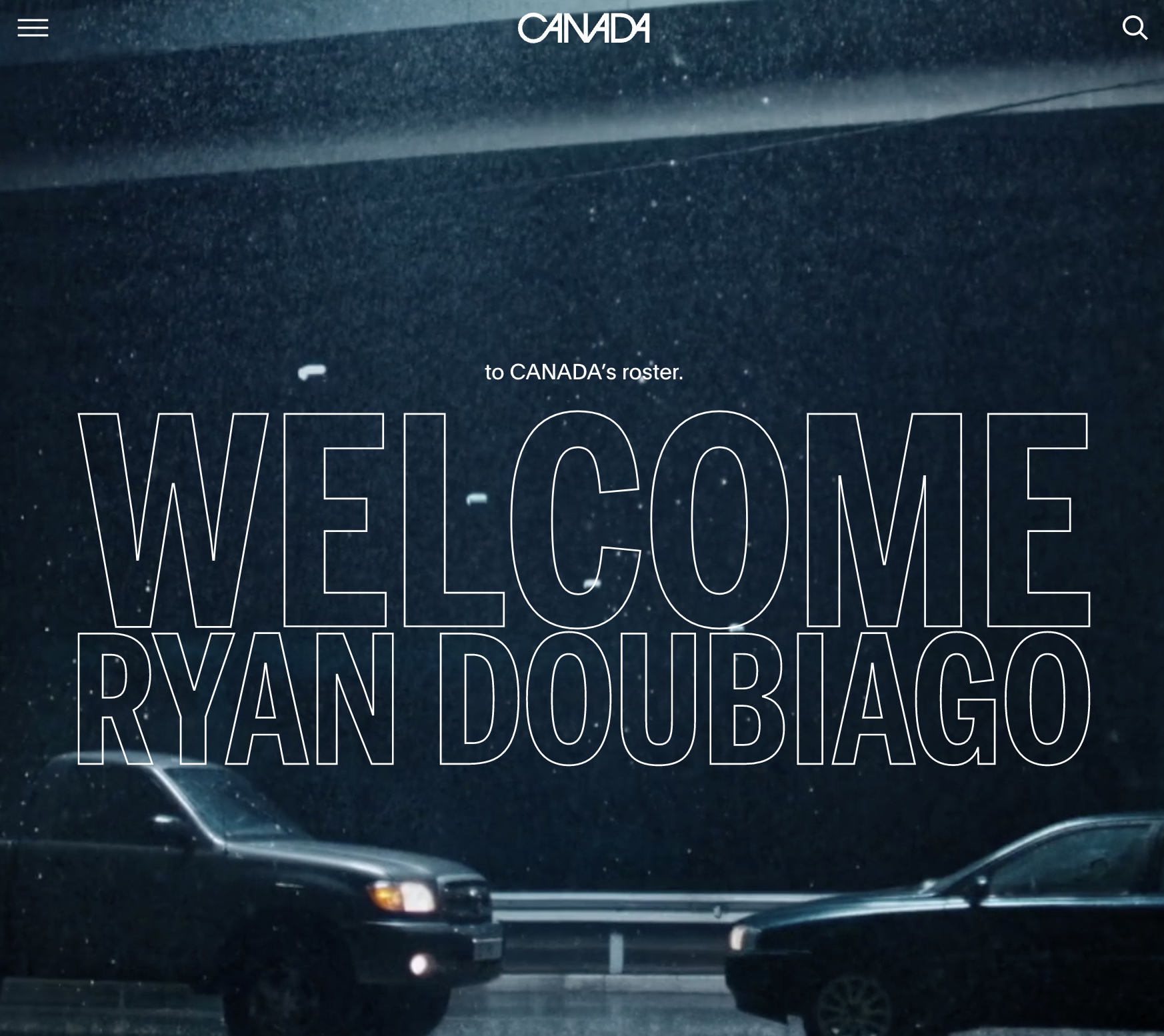 Bueno | We Welcome Ryan Doubiago To Canadas Roster
